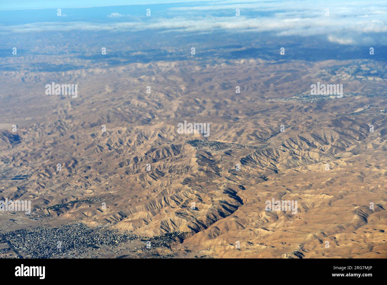 Aerial view of the Judean Desert in Israel & Palestine Stock Photo - Alamy