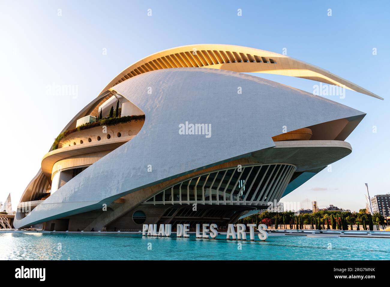Valencia, Spain - July 29, 2023: View of Palau de les Arts Reina Sofia ...