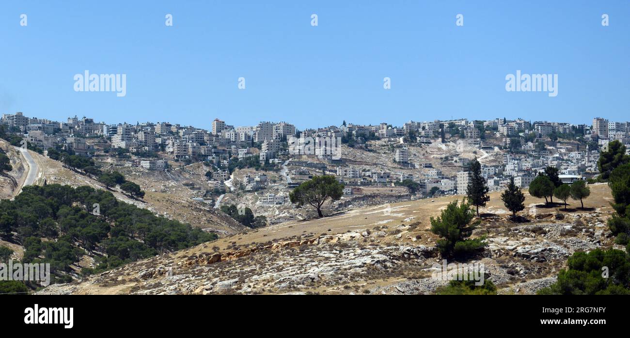 A view of Palestinian neighborhoods in East Jerusalem Stock Photo - Alamy