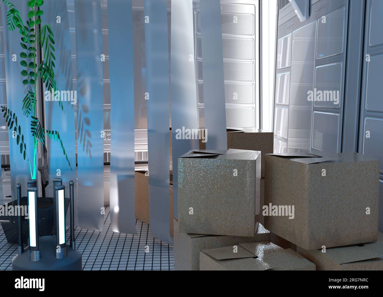 Inside spaceship laboratory interior hi-res stock photography and ...