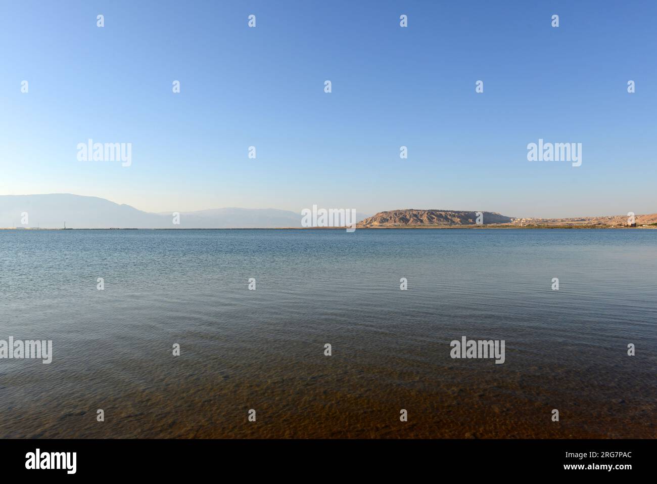 Landscapes around the Dead sea in the Rift Valley in Israel and Jordan ...