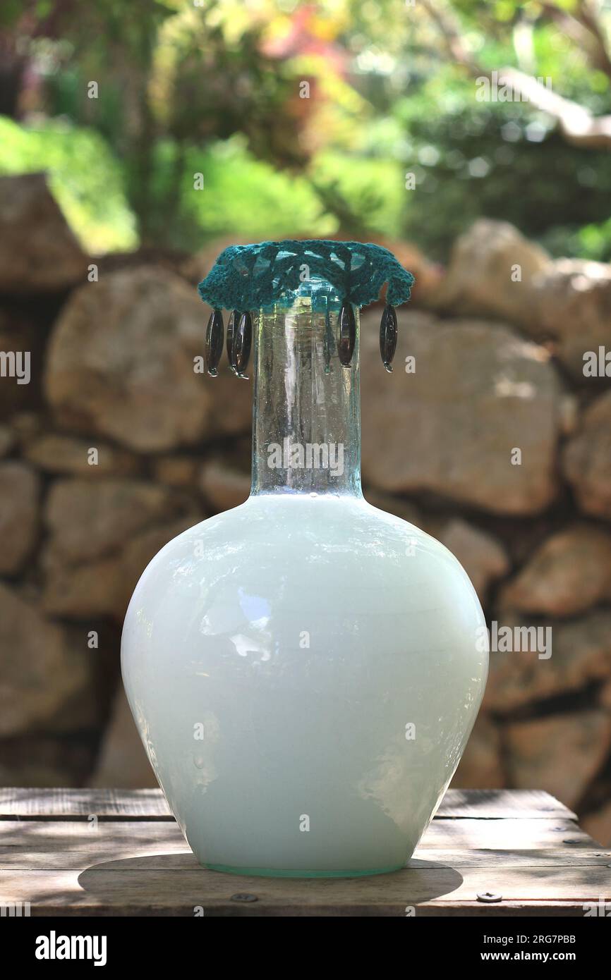 The Lebanese national alcoholic drink, Arak, in a traditional ebrik ...