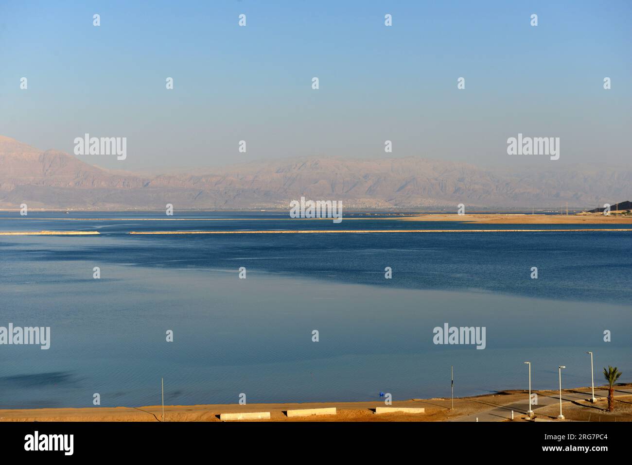 Landscapes around the Dead sea in the Rift Valley in Israel and Jordan ...