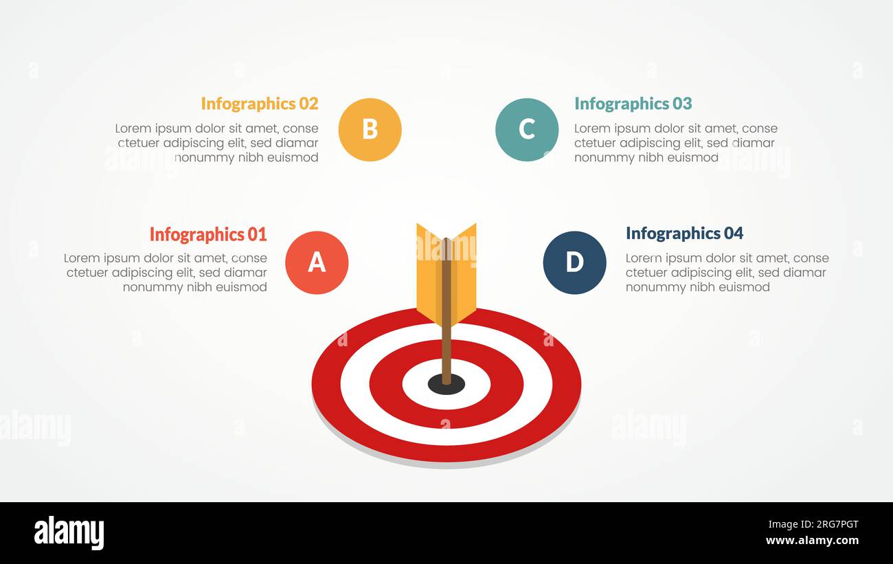 goals or business target infographic concept for slide presentation ...