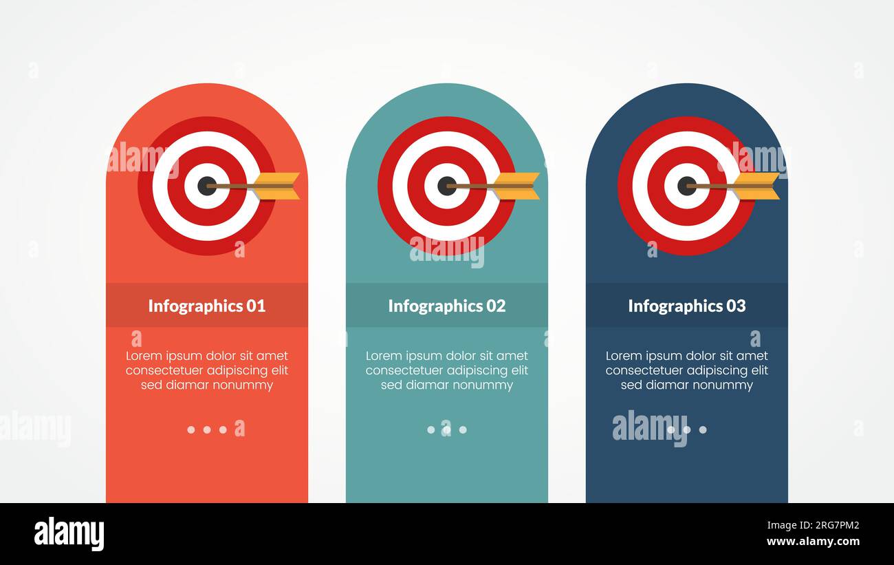 goals or business target infographic concept for slide presentation ...