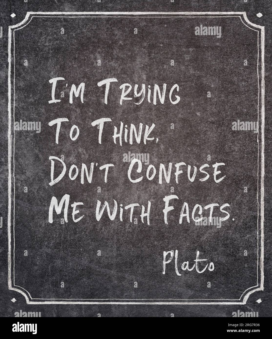 I'm trying to think, don't confuse me with facts - ancient Greek ...