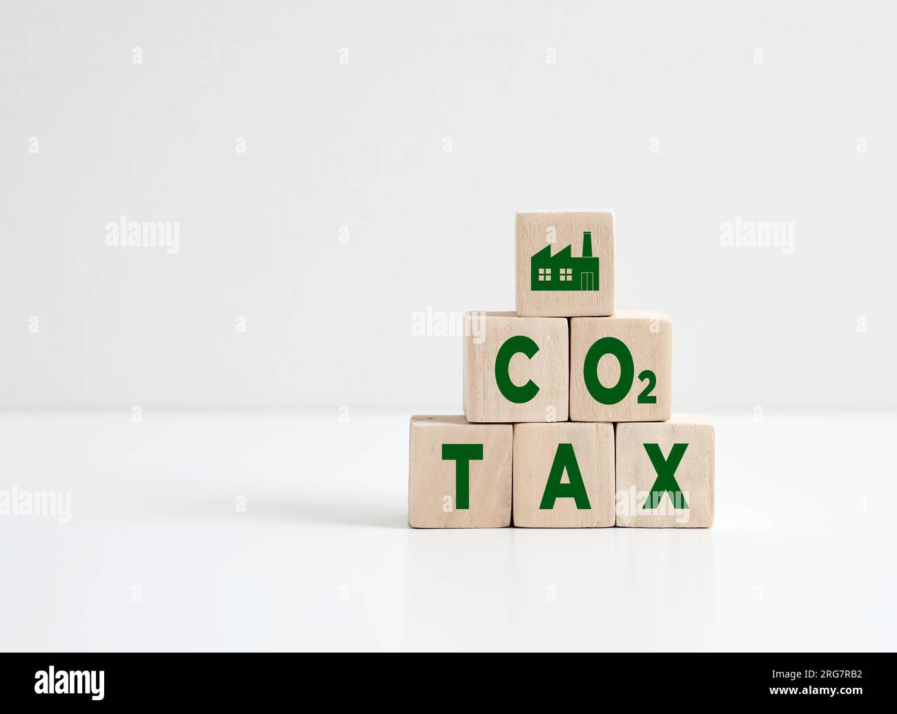 Carbon or CO2 tax concept. Environmental and social responsibility in ...