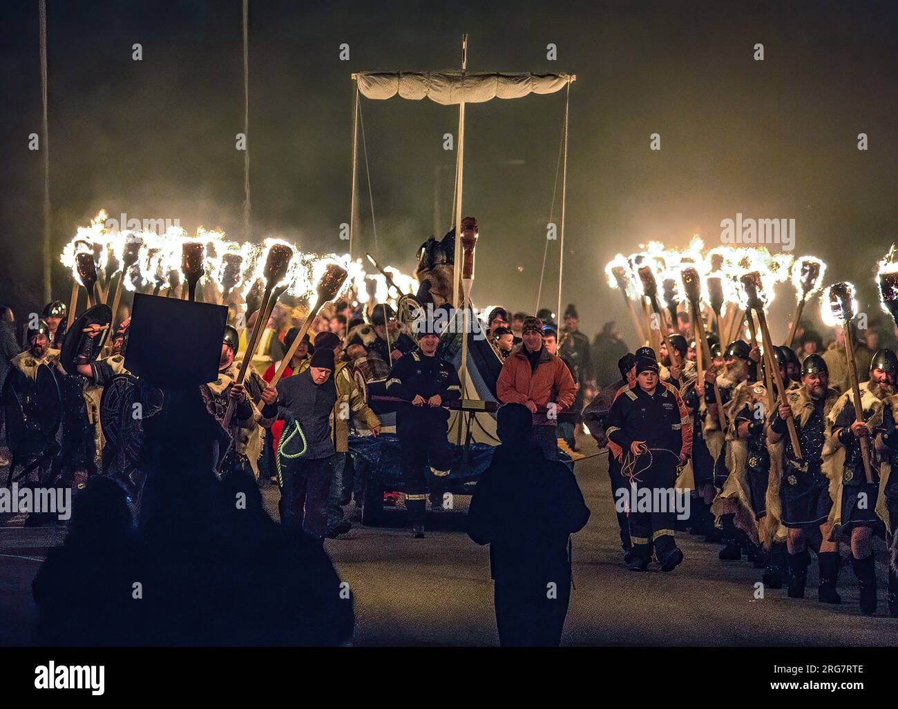 Up helly aa fire procession hi-res stock photography and images - Alamy