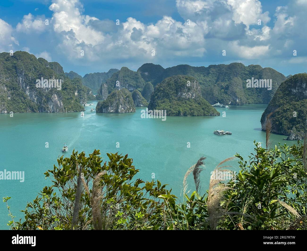 Ha Long Tuan Chau, Vietnam, shot on 4th June 2023. view of Ha Long bay ...