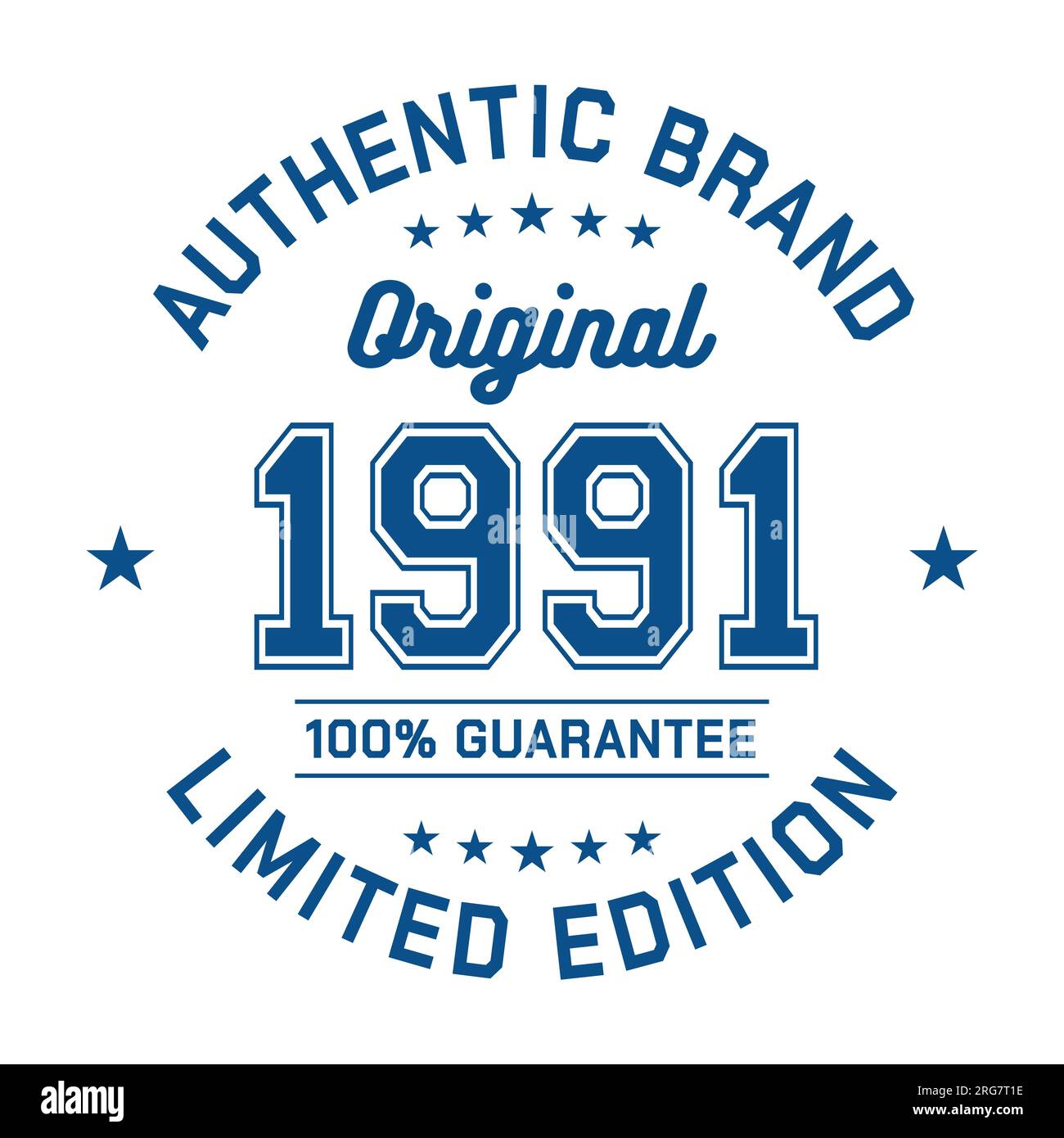 1991 Authentic brand. Apparel fashion design. Graphic design for t ...