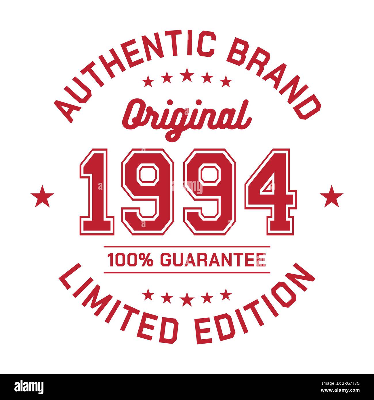 1994 Authentic brand. Apparel fashion design. Graphic design for t ...
