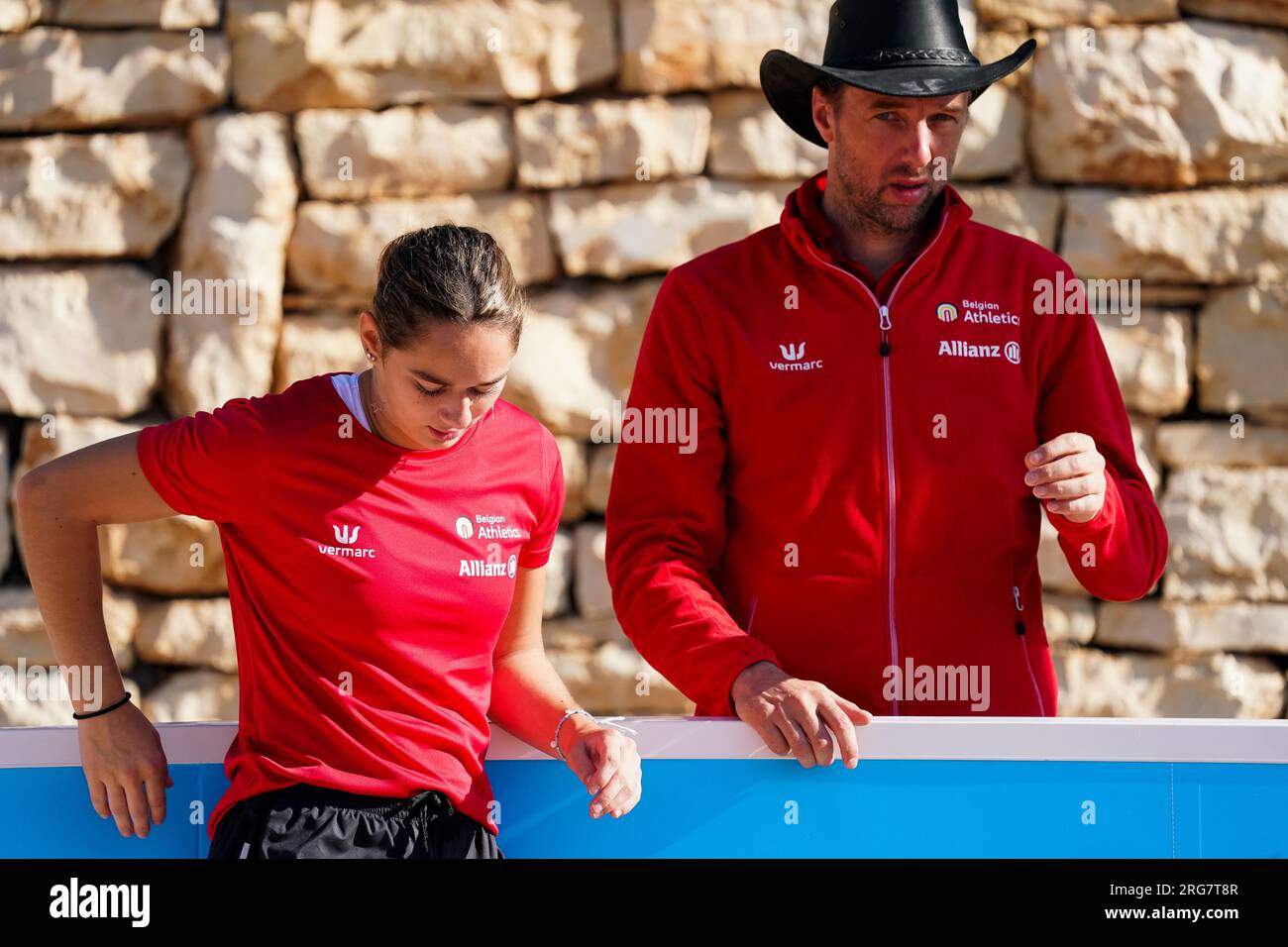 Jerusalem, Israel. 08th Aug, 2023. Belgian Lola Lepere (L) pictured ...