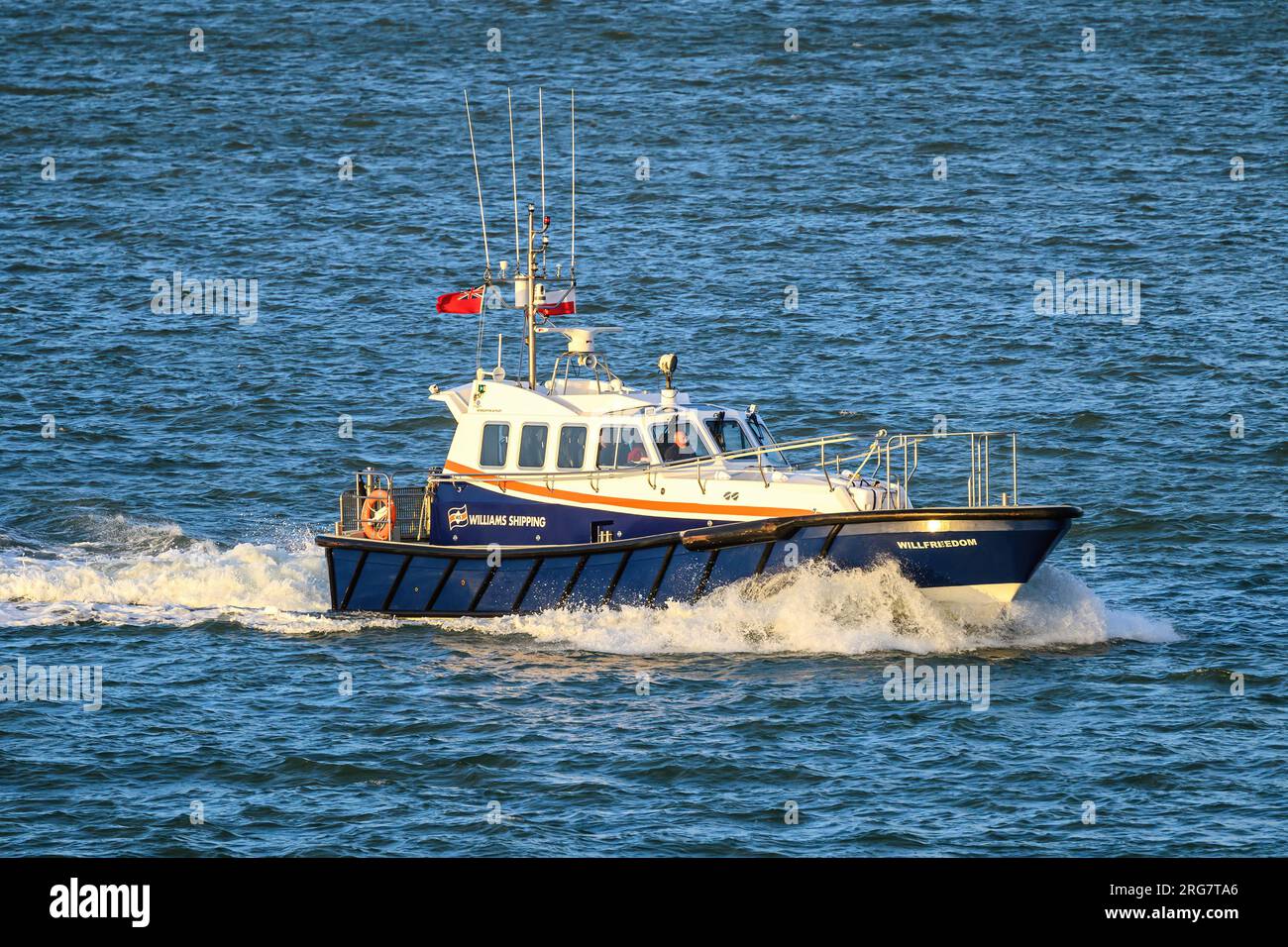 Willfreedom is a pilot boat operated by Williams Shipping for ships ...