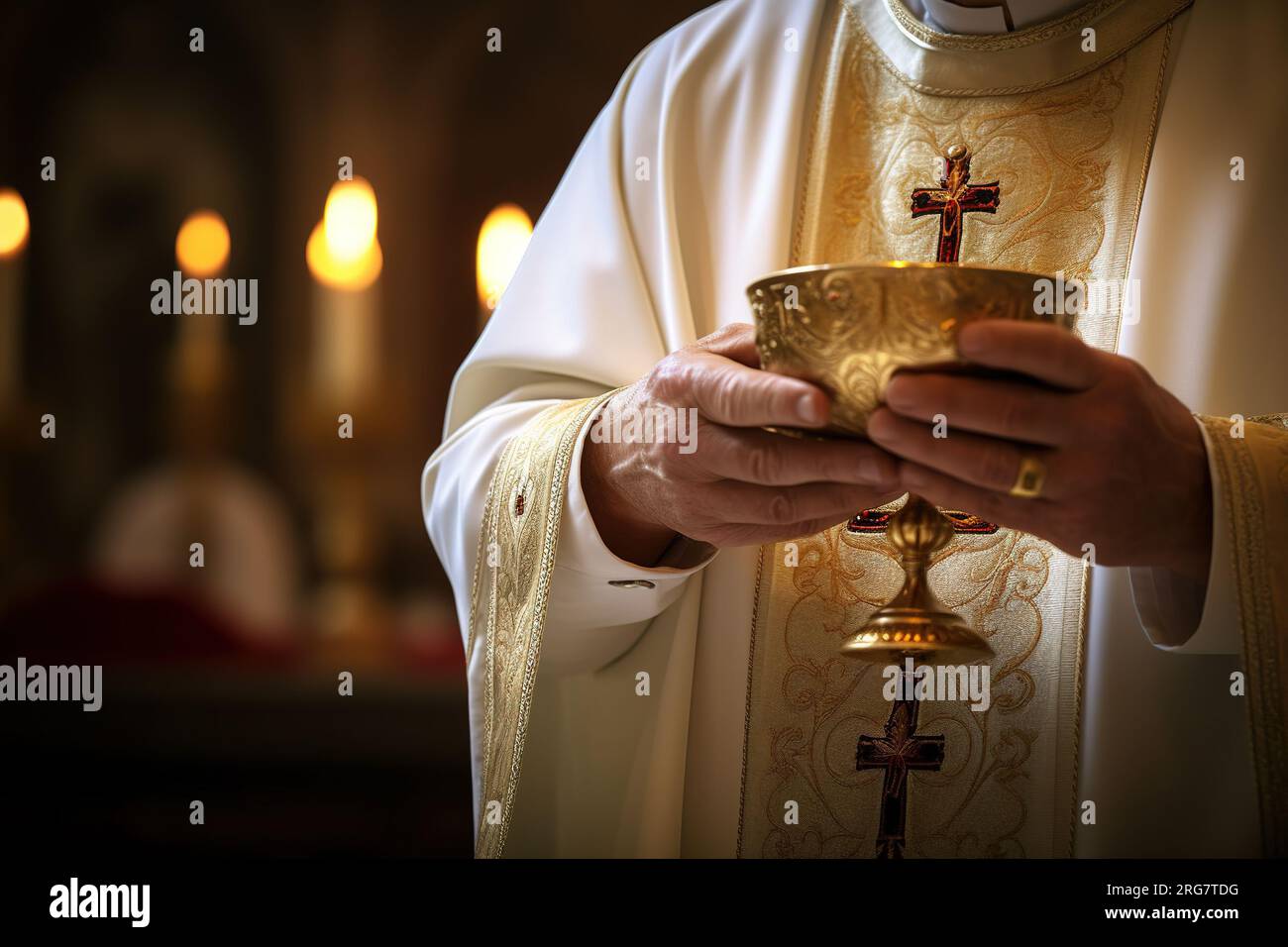 Receive holy communion hi-res stock photography and images - Alamy