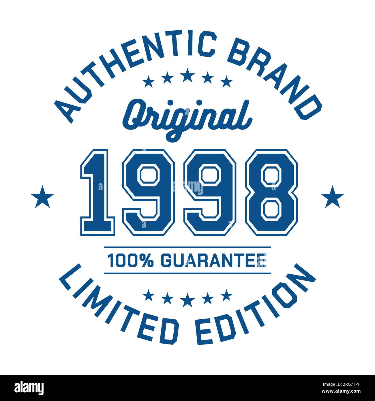 1998 Authentic brand. Apparel fashion design. Graphic design for t ...