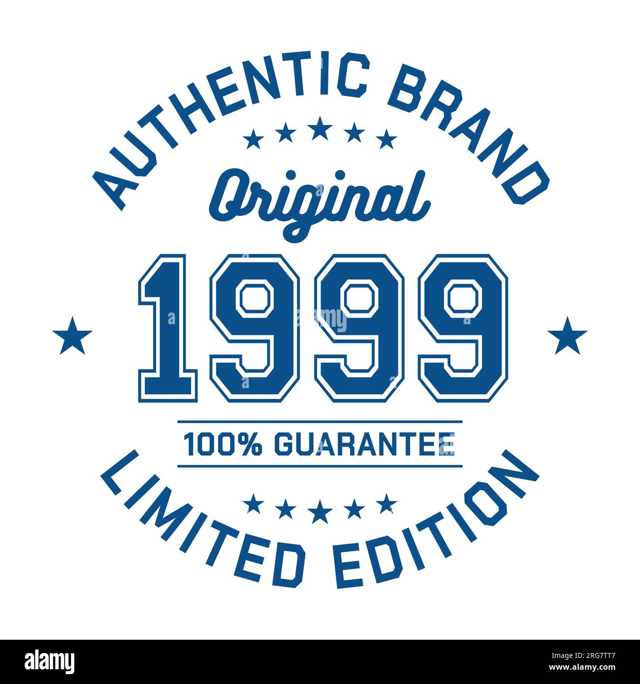 1999 Authentic brand. Apparel fashion design. Graphic design for t ...