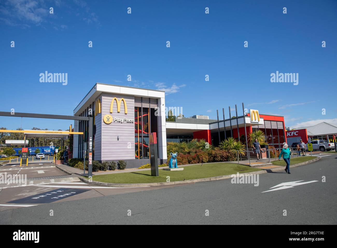 Port Macquarie service area and rest stop, McDonald's restaurant, for ...