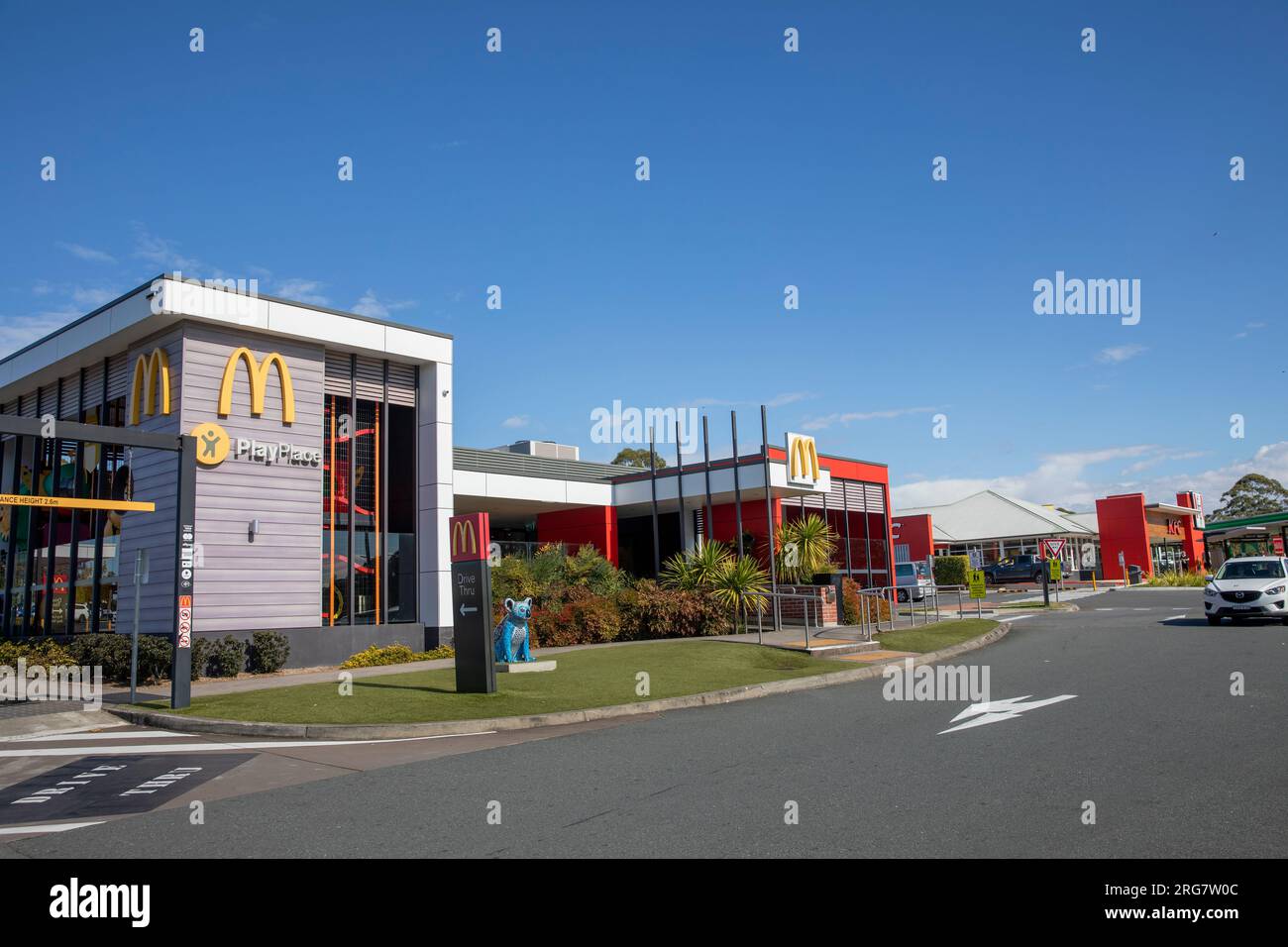 Port Macquarie service area and rest stop, McDonald's restaurant, for ...