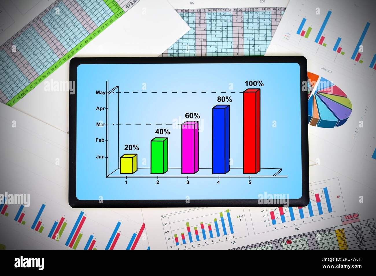 Bar graph paper hi-res stock photography and images - Alamy