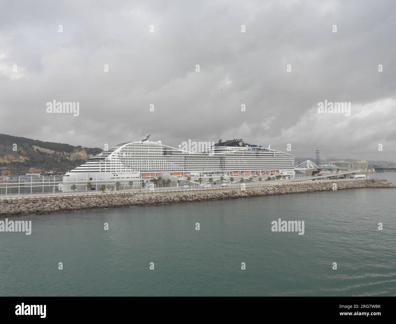 Italy: MSC Cruise Ship at Genova Harbour Stock Photo - Alamy