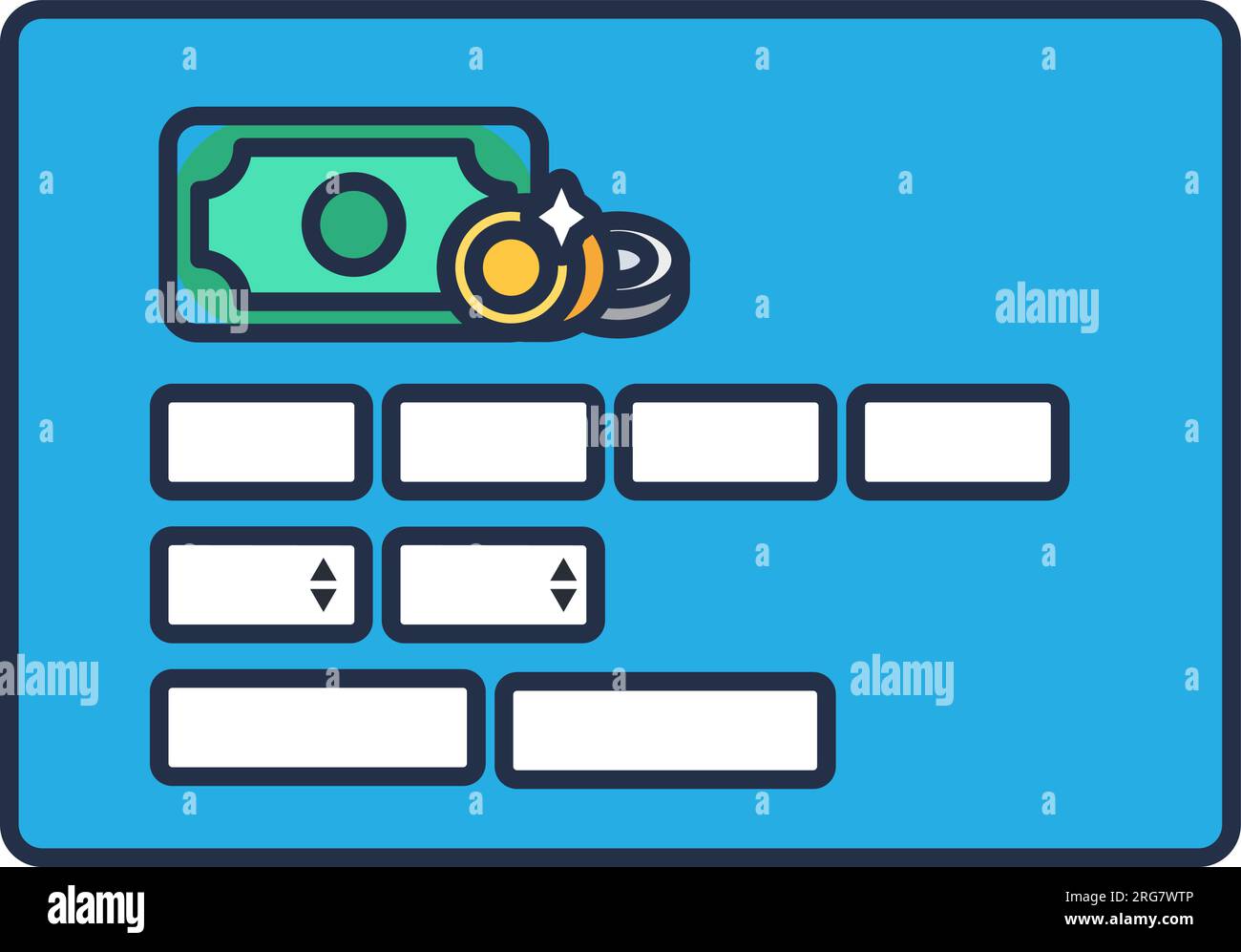 Blue bank Stock Vector Images - Alamy