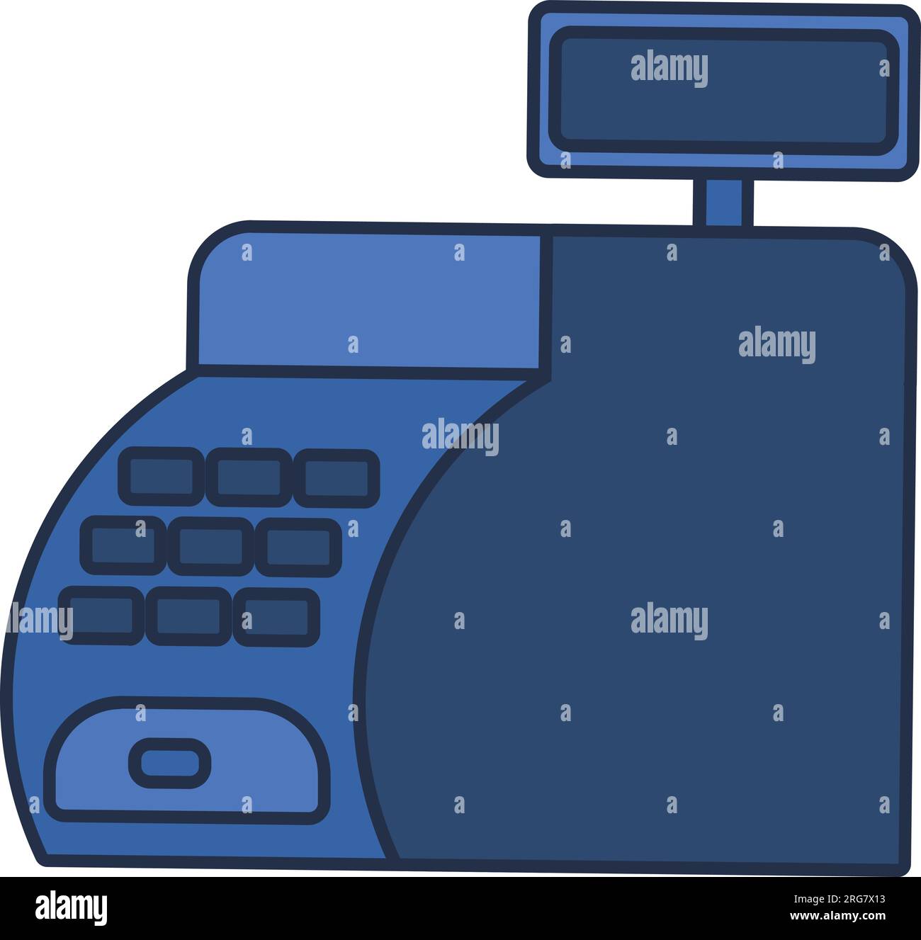 Animated Cash Register Machine