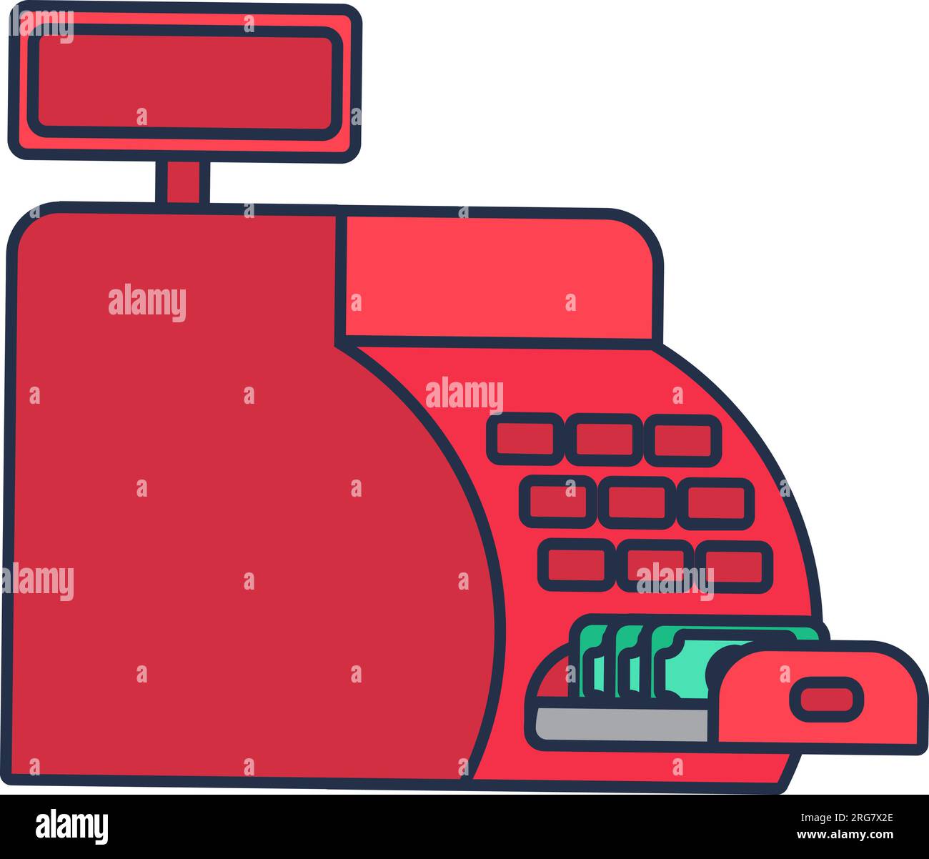 Cash register cartoon hi-res stock photography and images - Alamy