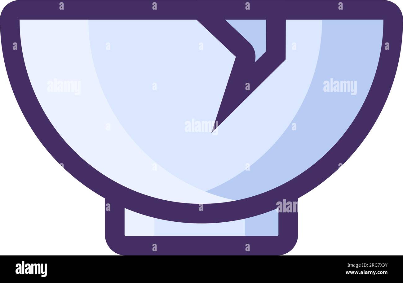 Broken crockery and home Stock Vector Images - Alamy