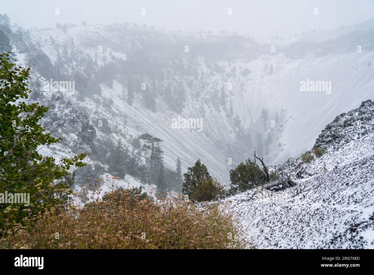 Ice Cave and Bandera Volcano in New Mexico Stock Photo - Alamy