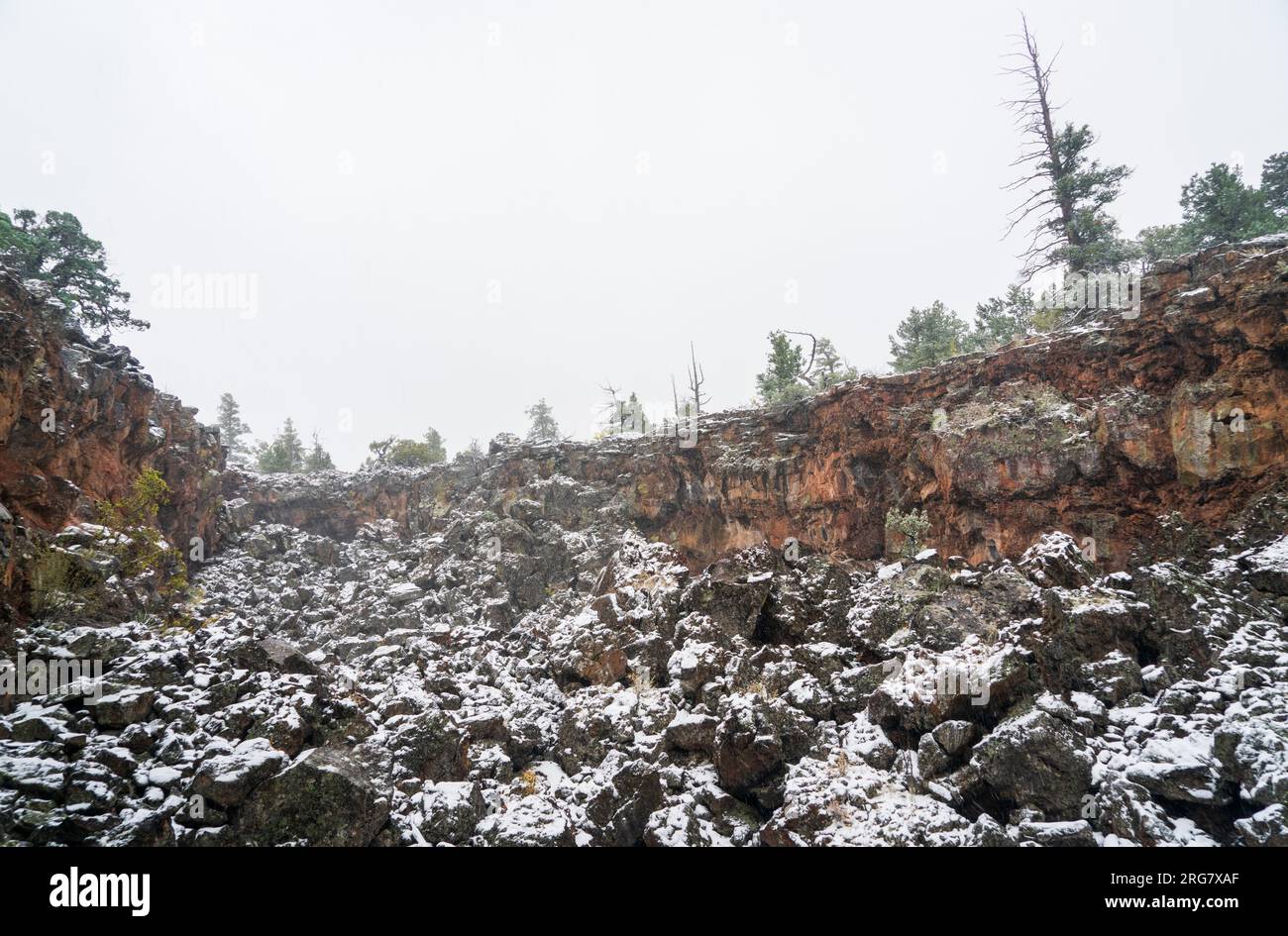 Ice Cave and Bandera Volcano in New Mexico Stock Photo - Alamy