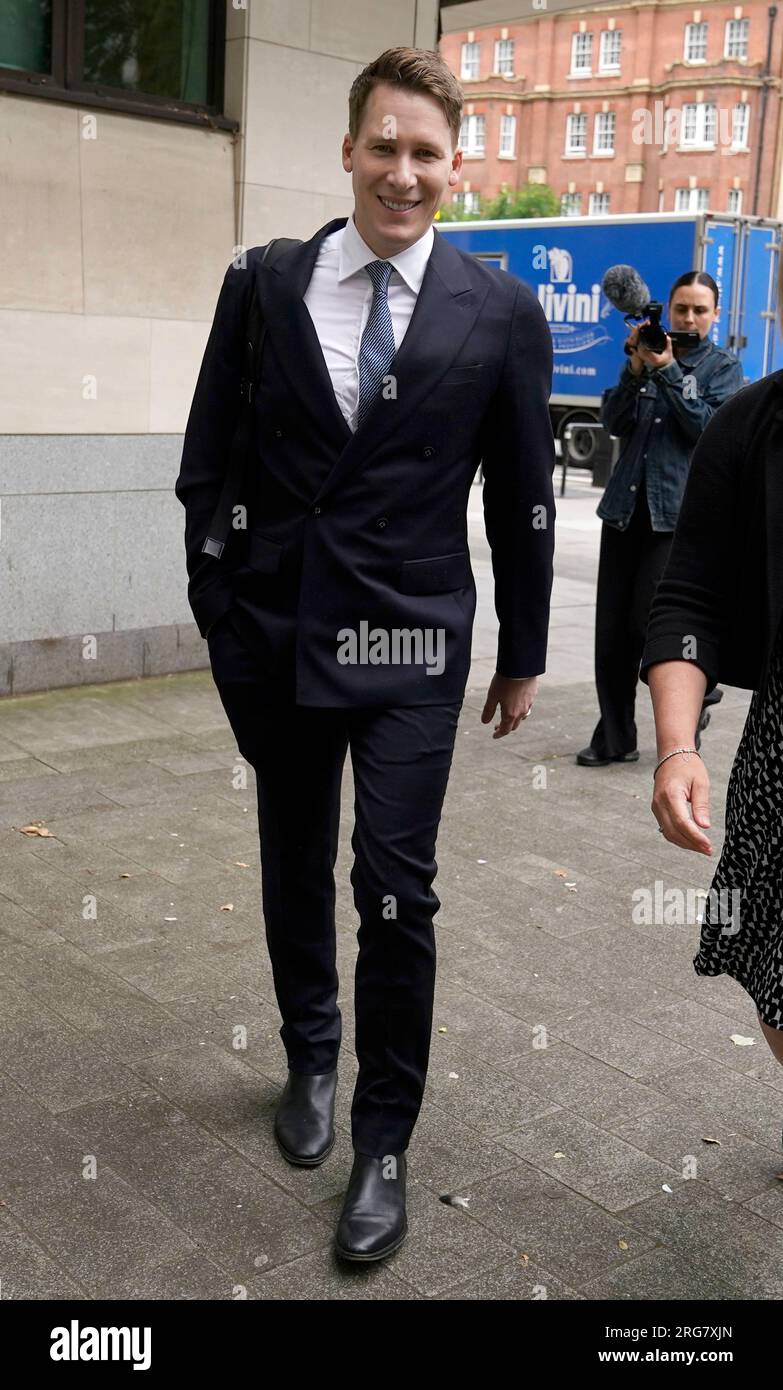 Dustin Lance Black arrives at Westminster Magistrates' Court, London ...