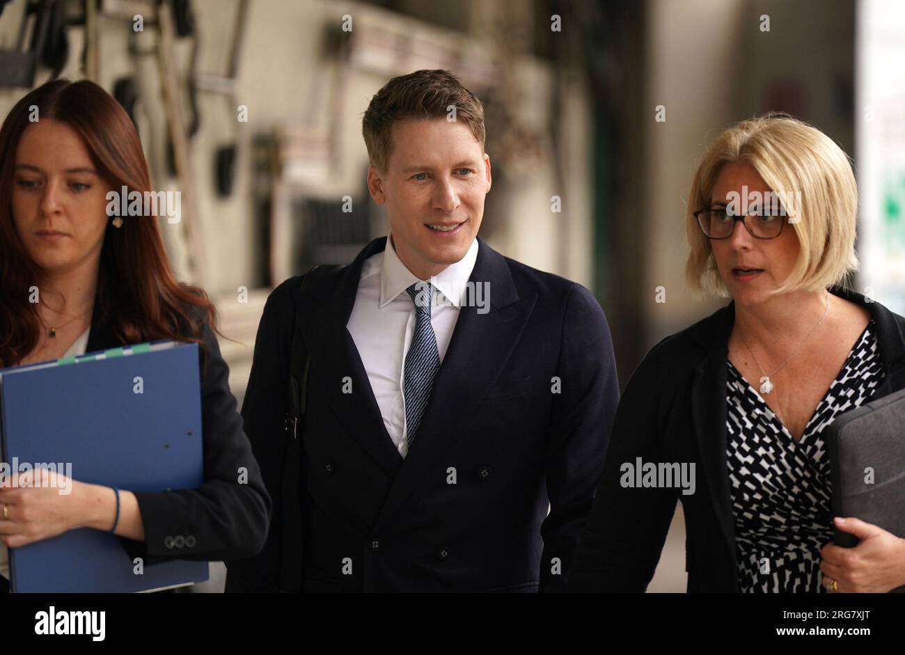 Dustin Lance Black arrives at Westminster Magistrates' Court, London ...