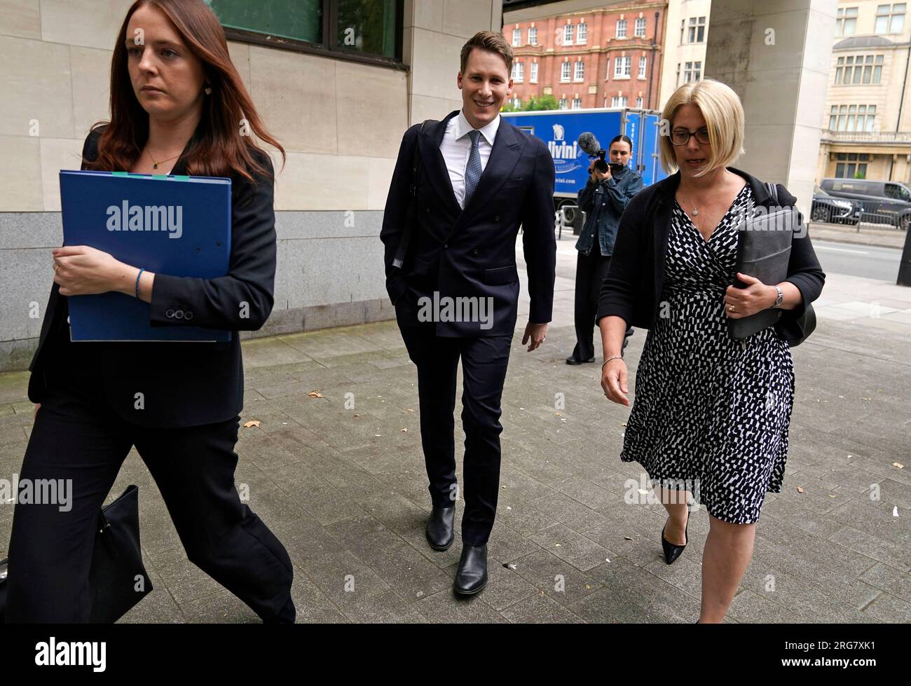 Dustin Lance Black arrives at Westminster Magistrates' Court, London ...