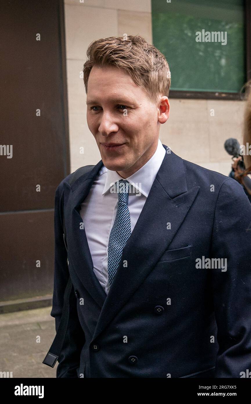 Dustin Lance Black arrives at Westminster Magistrates' Court, London ...