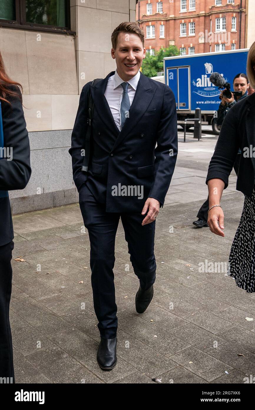 Dustin Lance Black arrives at Westminster Magistrates' Court, London ...