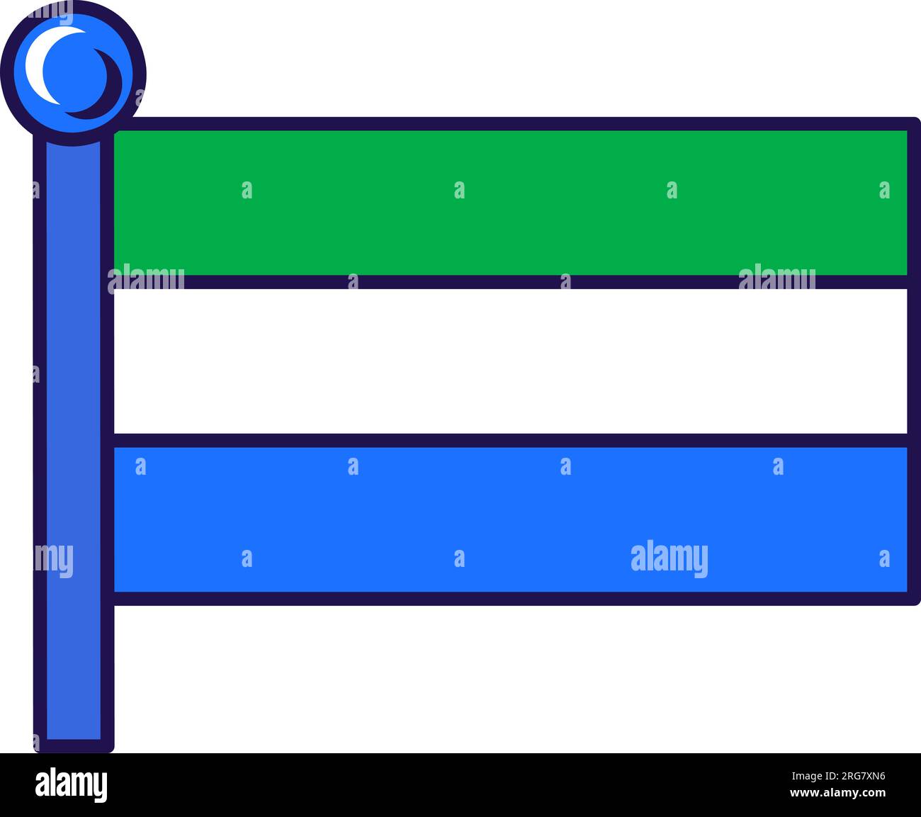 Sierra country flag on flagpole for registration of solemn event ...