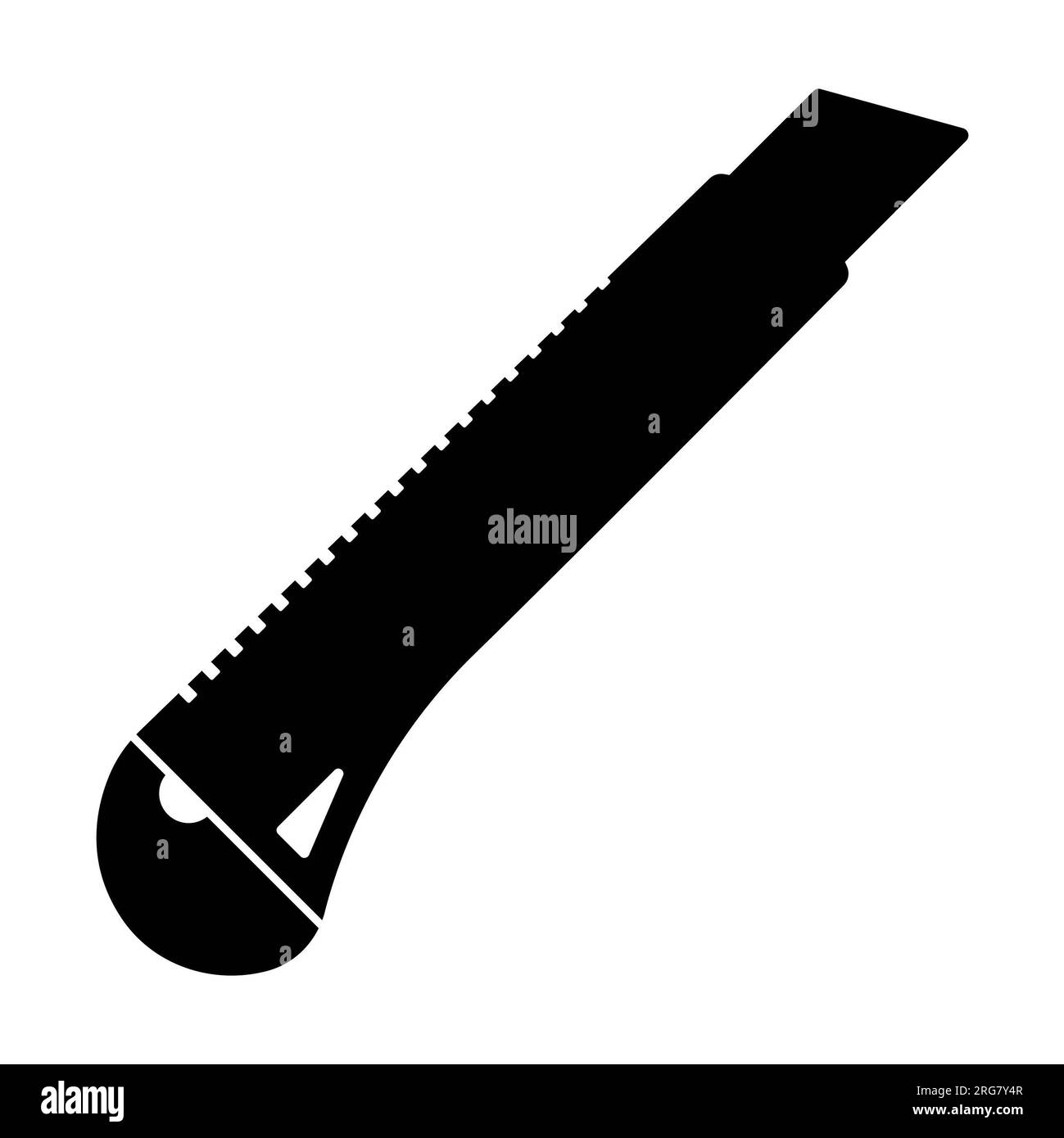 Utility blade, cutter on white background. Isolated illustration Stock ...