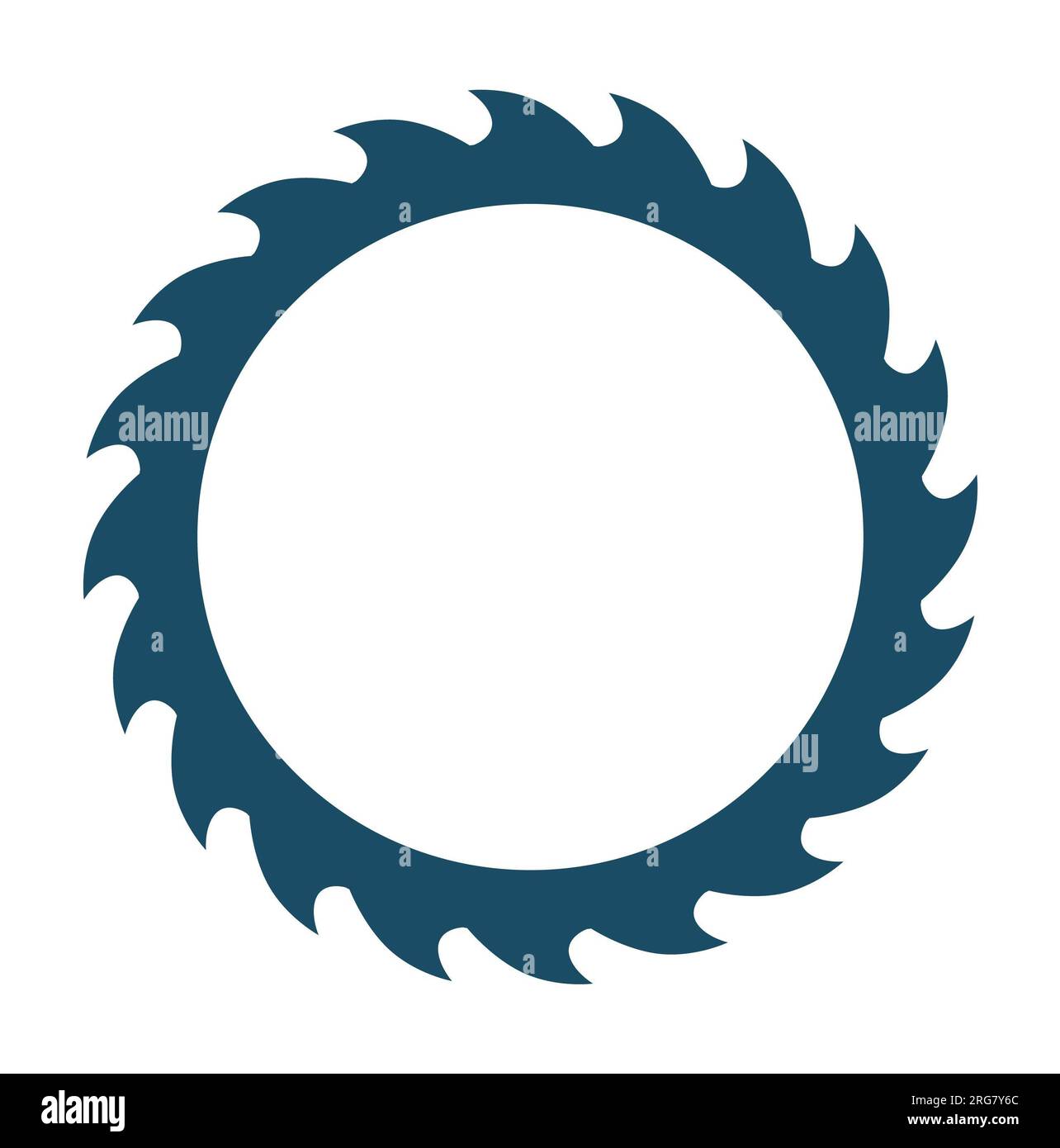 Saw Blade monogram on white background. Isolated illustration Stock ...