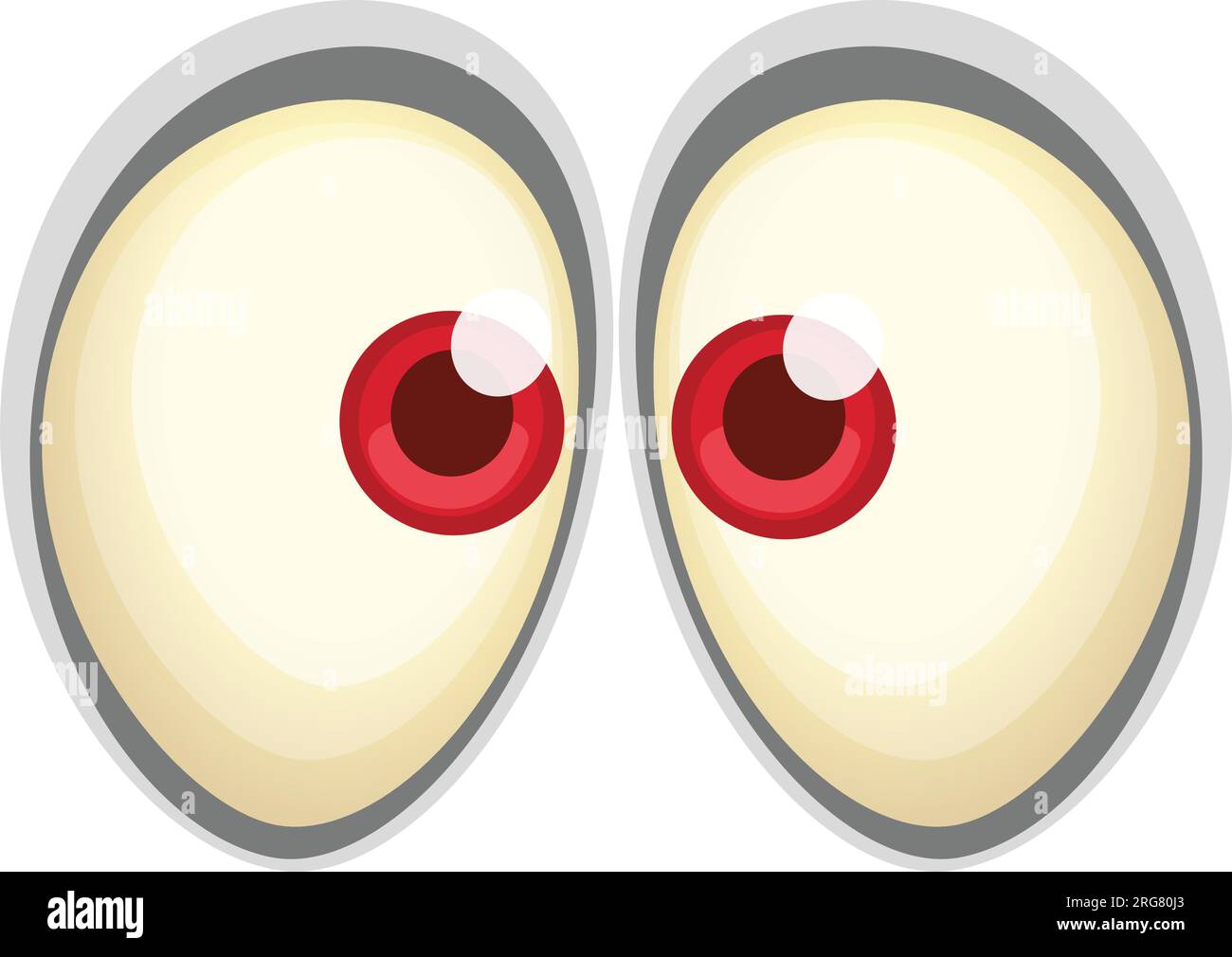 Funny cartoon monster's eyes illustration. Vector Stock Vector Image ...