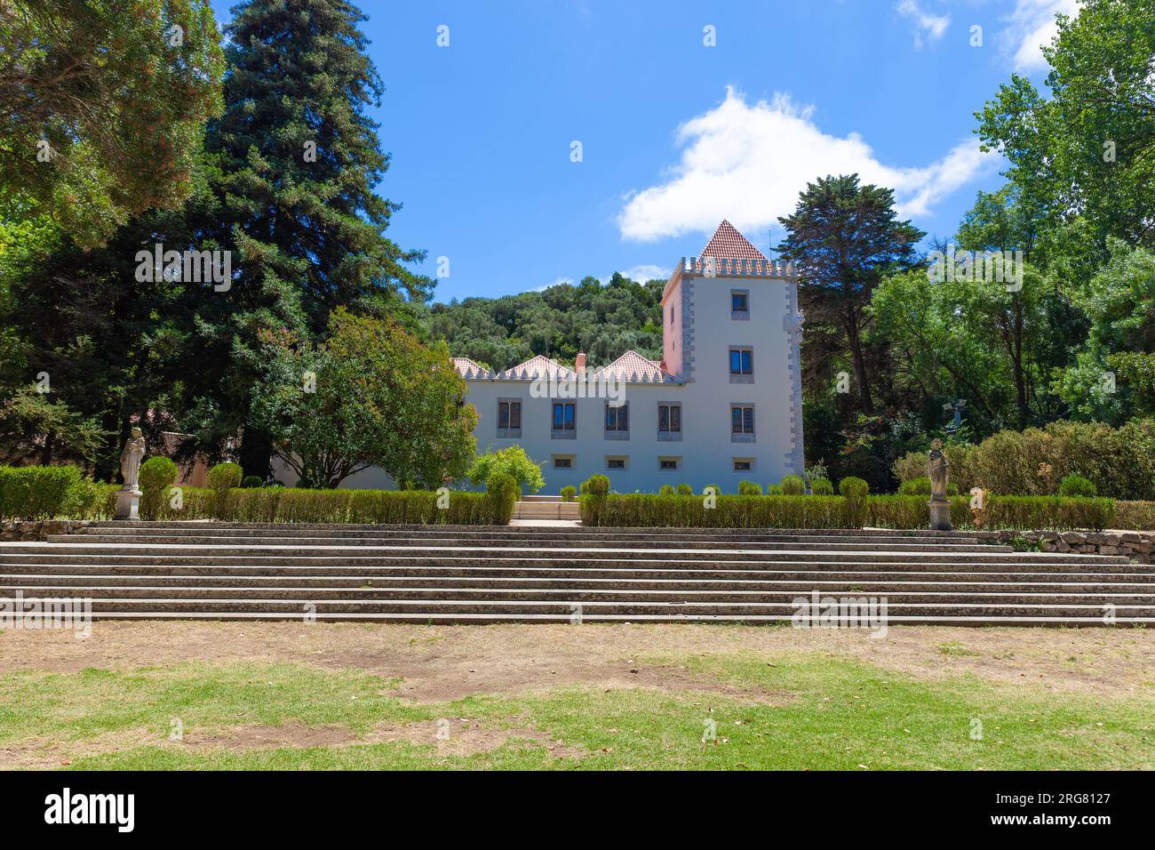 Sintra, Portugal, July 2023: Quinta da Ribafria Gardens, Ribafria ...