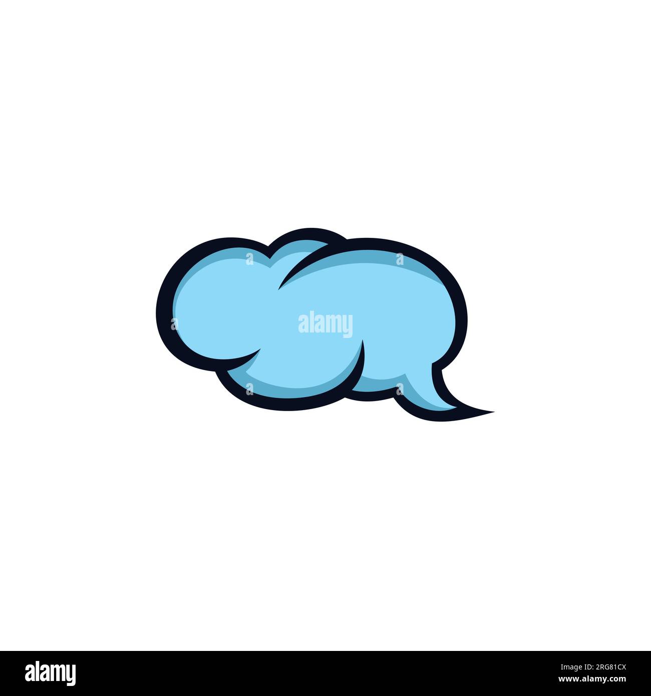 Cloud Vector Illustration. speech bubble vector Stock Vector Image ...