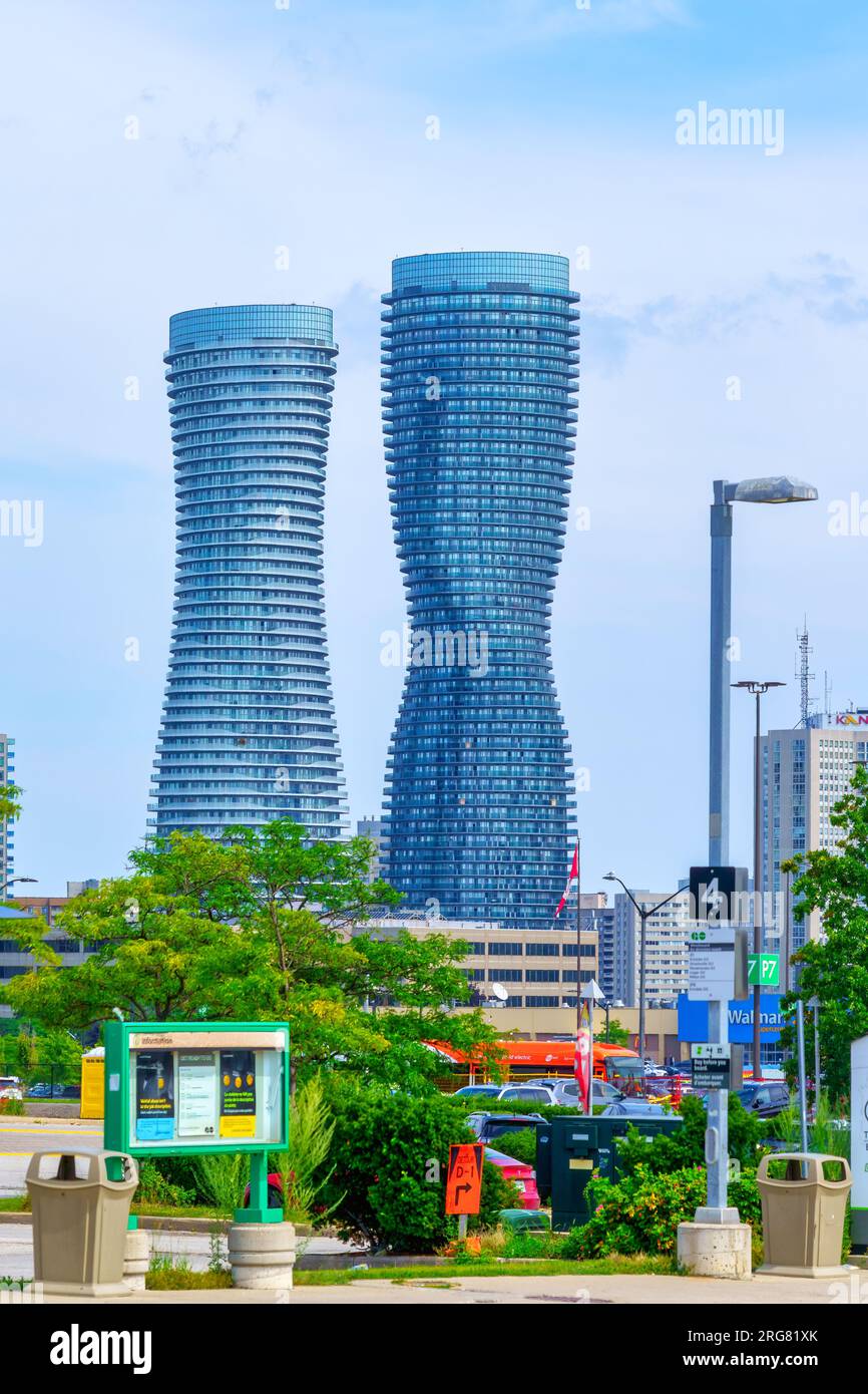 Mississauga, Canada, Absolute World twin-towers, also known popularly as the Marilyn Monroe ...