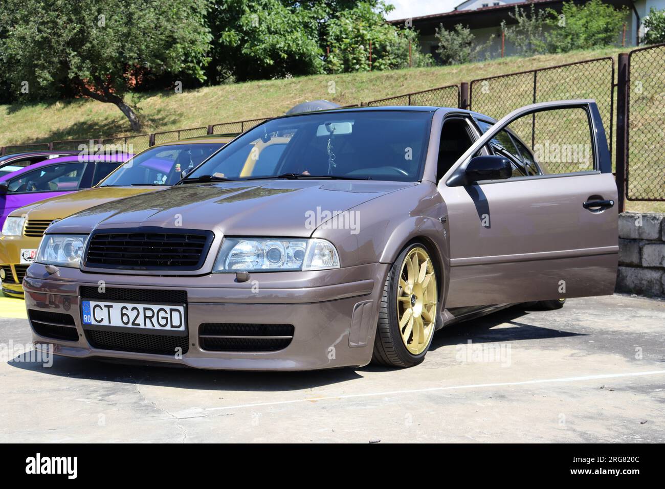Romanian car meet photage Stock Photo - Alamy