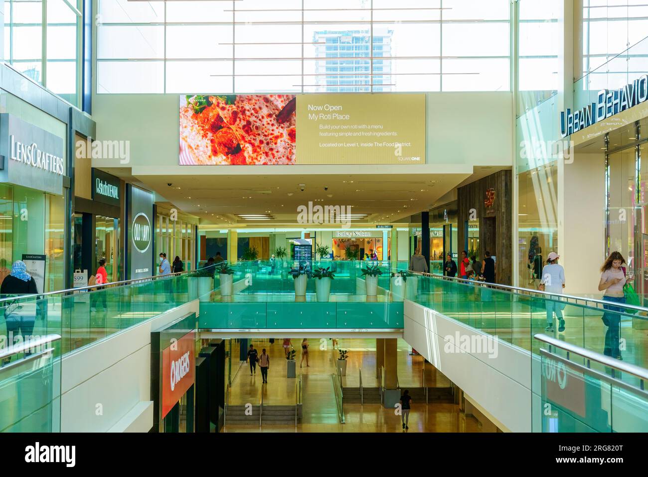 Mississauga, Canada, People out and about in the second floor of the ...