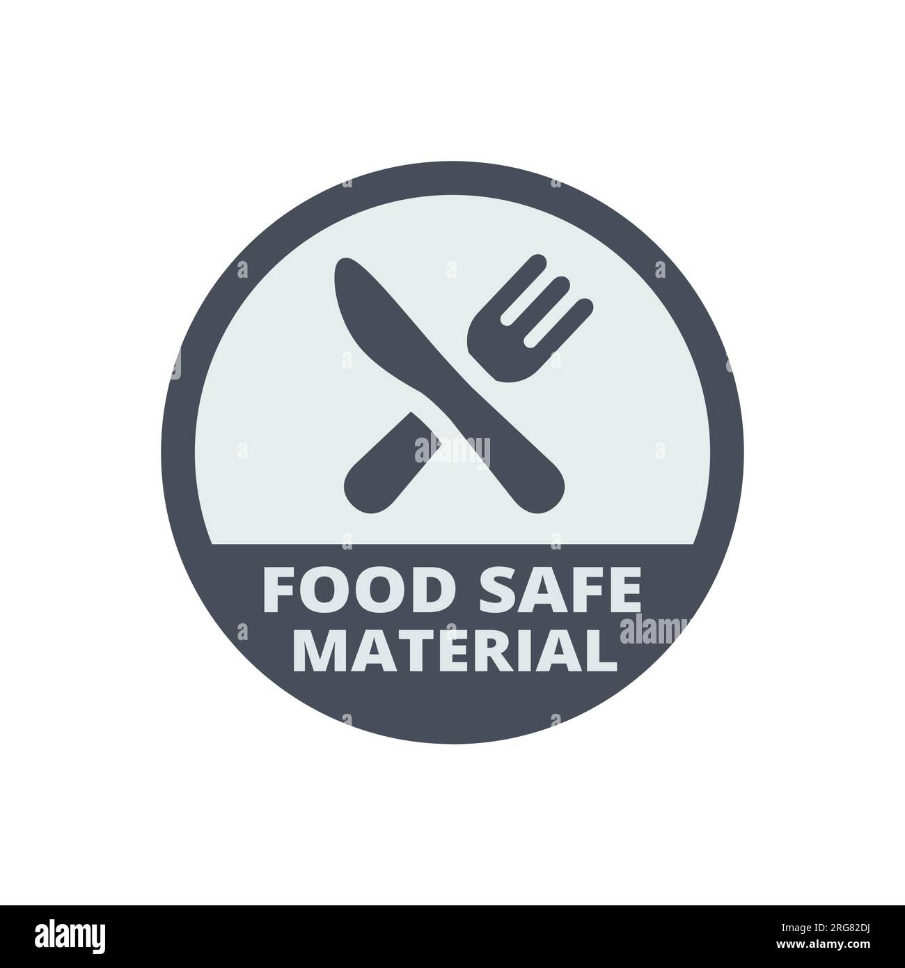 Food safe material label. Vector sticker for food safety Stock Vector Image & Art - Alamy