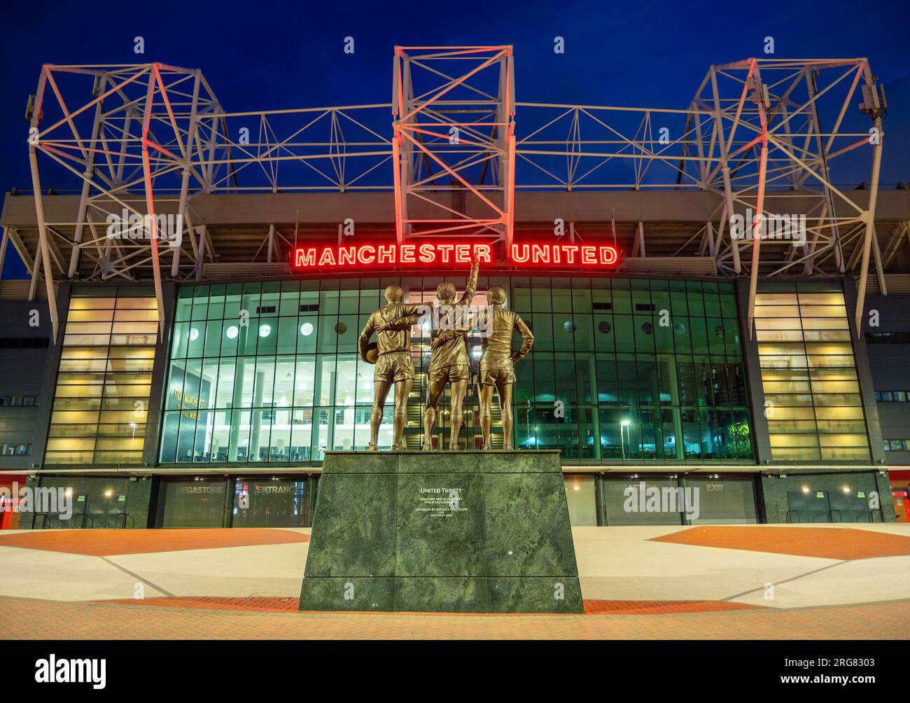 Manchester, United Kingdom. 08.03.2023. Manchester Uniteds Old Trafford ...
