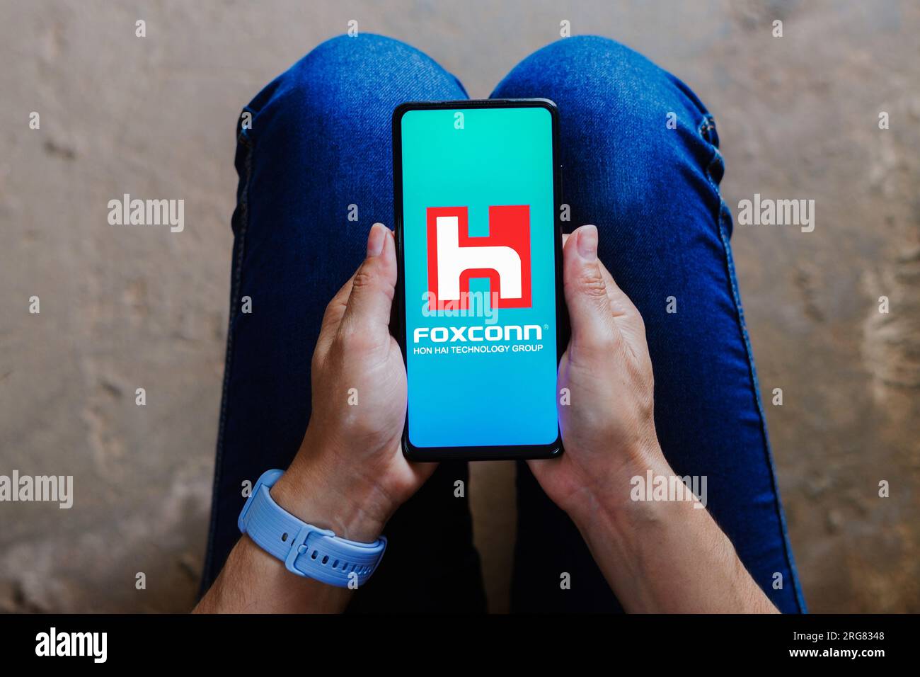 Brazil. 07th Aug, 2023. In this photo illustration, the Hon Hai ...