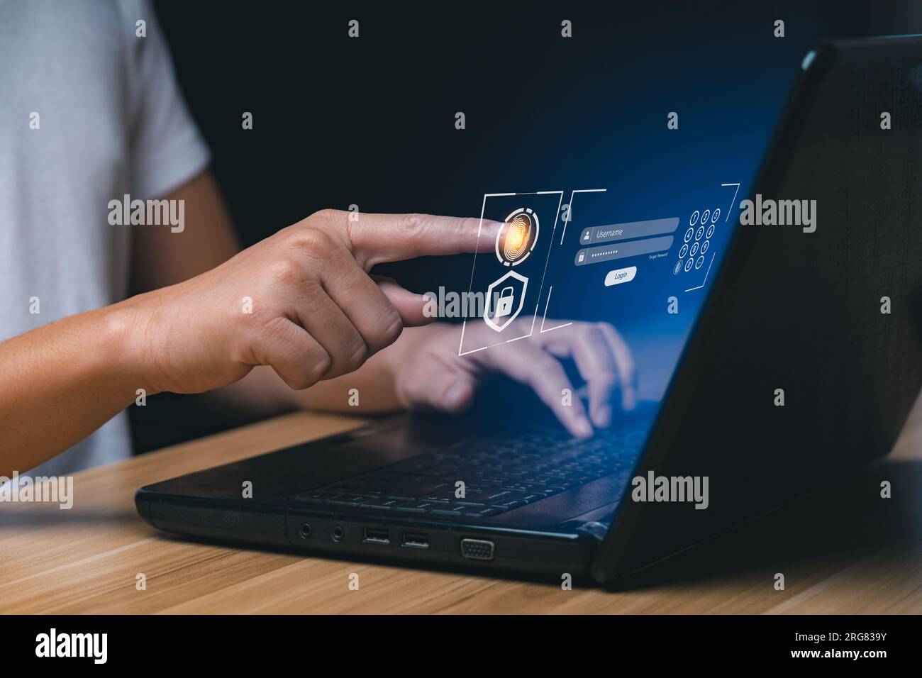 Login And Password Cyber Security Concept Data Protection And Secure Internet Access Cyber