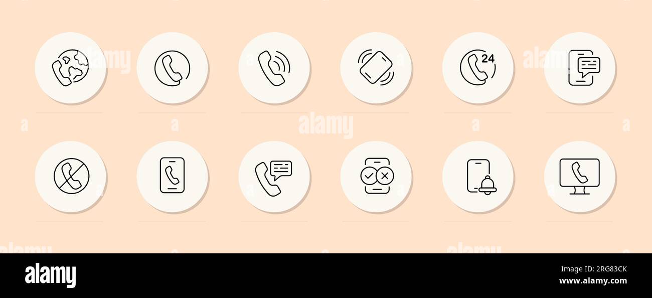 Call line icon. Phone, communication, message, network, smartphone ...