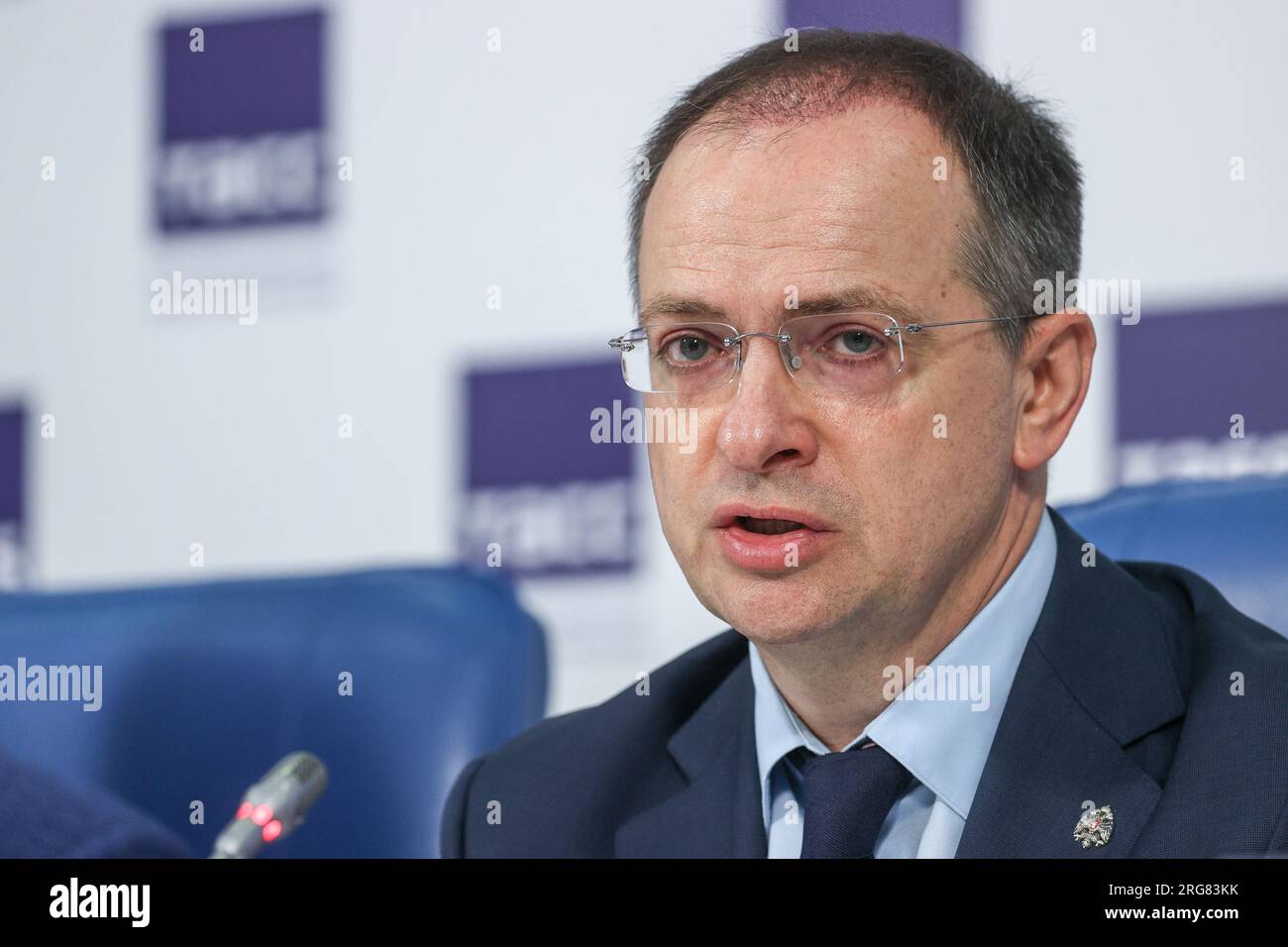 August 07. 2023 Russia. Moscow. Assistant to the President of the ...